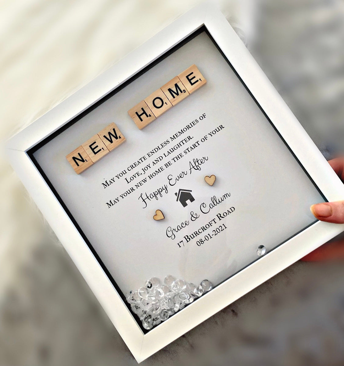 Personalised New Home First home gift. New home frame. First home fram ...